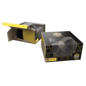 🥇Cajas personalizadas para gorras - recta con ventana ...